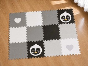 Hrací pěnové puzzle do dětského pokoje 12 dílů TUČŇÁK SE SRDCEM