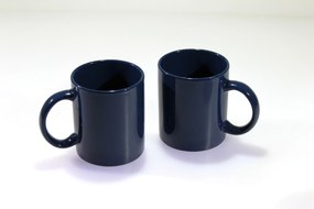 BDK-GLASS Keramické hrnky 250ml tmavě modré - 1+1 ZDARMA
