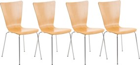 Sada 4 konferenčních židlí Aaron – přírodní