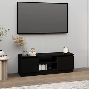 vidaXL TV skříňka s dvířky 102 x 30 x 36 cm [823353] Barva: Černá