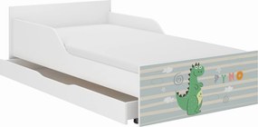 Wooden Toys Dětská postel PUFI 160x80 DINO