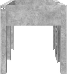 Patrová postel pro děti Betonově šedá 90 x 200 cm 3410494