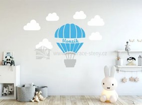 Samolepka na zeď - Létající balon