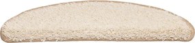 Schodové rohože 30 ks 56 x 17 x 3 cm krémové, půlkulaté 3365803