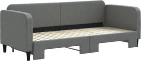 Válenda s přistýlkou tmavě šedá 80 x 200 cm textil 3196812
