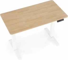 Výškově nastavitelný psací stůl BOSSY dub artisan/bílý