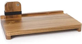 AdHoc Dřevěné prkénko COTTO s integrovaným boxem na svačinu dřevo akácie a nerezová ocel