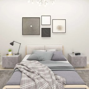 Noční stolek betonově šedý 100 x 35 x 40 cm kompozitní dřevo 3082769