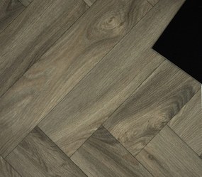 Beauflor, PVC podlaha - lino Blacktex Laurel Oak 669D - dub, na míru, šíře 4m, hnědá, filc, chodba / předsíň