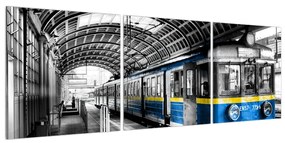 Obraz historického vlaku (120x40 cm)