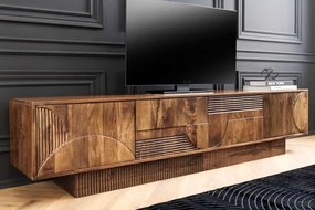 Designový TV stolek Movement 200 cm hnědé mango
