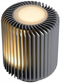 LUCIDE Stolní LED lampa TURBIN Dark Grey, průměr 10,6cm