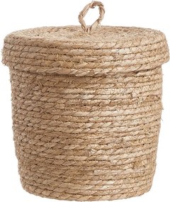 RUSH ROPE Koš kulatý s víkem 25 cm