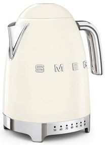 Krémová rychlovarná konvice z nerezové oceli 1,7 l Retro Style – SMEG