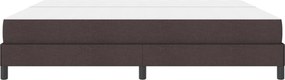 Postel s boxspringem Tmavě hnědá 200 x 200 cm textil 3398517