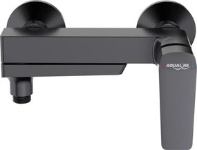 Aqualine Flery sprchová baterie nástěnná 150 mm páková otočné ramínko gun metal šedá FY010GM