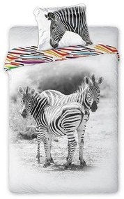 Bavlněné povlečení Wild Zebra 140x200 cm