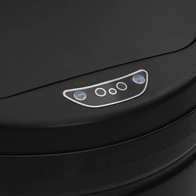 Odpadkový koš s automatickým senzorem 50 l uhlíková ocel černý 322700