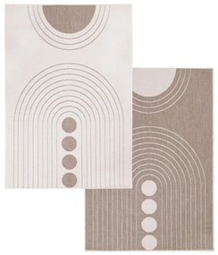 Oboustranný koberec DuoRug 5739 krémový