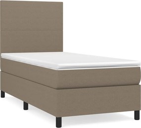 Box spring postel s matrací taupe 90x200 cm textil 3141589