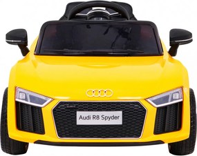 Ramiz Elektrické autíčko Audi R8 pro děti žluté + dálkové ovládání