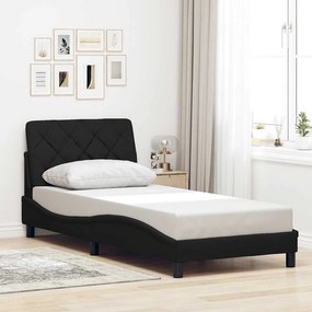Rám postele bez matrací černá 90x190 cm textil 3310568