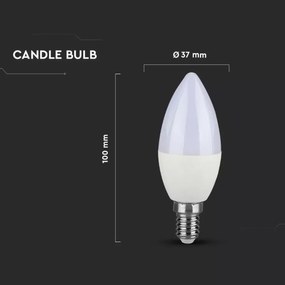 LED žárovka svíčka 4,5W E14 - Teplá bílá  - LED Solution - LED diodové žárovky