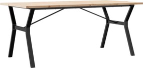 Jídelní stůl s Y rámem 180 x 90 x 75,5 cm borové dřevo a ocel 3282788