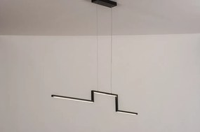 Závěsné černé LED svítidlo nad jídelní stůl Zagatti Black