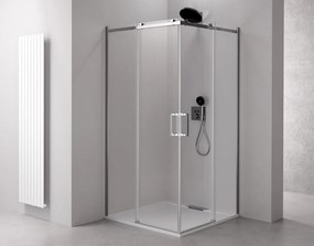 Polysan Polysan, THRON SQUARE čtvrtkruhová sprchová zástěna 900x900mm, čiré sklo, pravá, TL2690R-5002