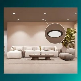 Meson 5,5W 4000K černá / LED podhledové svítidlo / kulaté / O 80 mm /