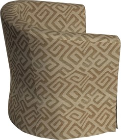Potah na křeslo IKEA Ektorp Tullsta barva béžová látka pletený vzor, vzorované