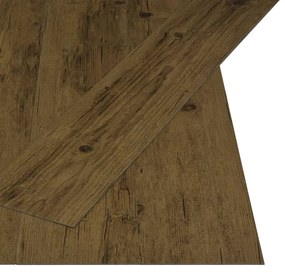 Samolepící podlahová prkna 4,46 m² 3 mm PVC přírodní hnědá,  143872
