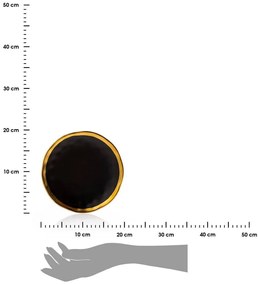 Keramický talíř Lissa 20 cm černý