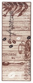 Hnědý kuchyňský běhoun Hanse Home Delicious Coffee, 67 x 180 cm