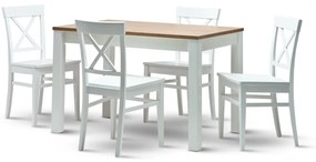 Stima Jídelní stůl CASA Mia variant | Rozklad: S rozkladem + 40 cm,Délka stolu: 180,Odstín: jilm tossini-bílá