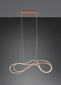 LED závěsné svítidlo s kovovým stínidlem ve zlaté barvě Nala – Trio Select