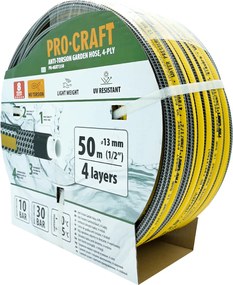 Procraft PR-4KAT1350 - černo-žlutá zahradní hadice