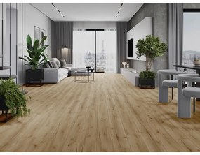 Mexen Buffalo, vinylová podlaha 1240x182 mm SPC 6,5 mm, IXPE 1,5 mm, 4stranná V-drážka, dub, F1007-1240-182-505-4V1-01