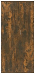 Botník kouřový dub 80 x 39 x 178 cm kompozitní dřevo - Default Title