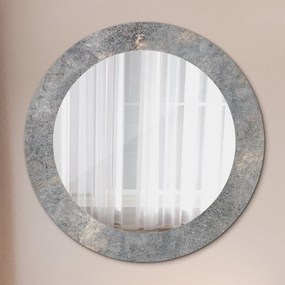 Kulaté dekorativní zrcadlo Vintage beton fi 60 cm