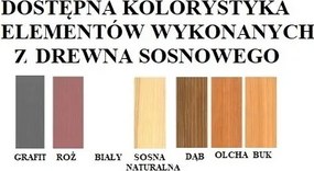 ADRK Furniture Postel s matrací BEMMA 200x90 CH-Bem-PineN-205+M-E2045