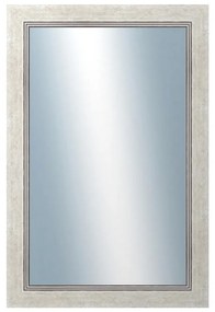 DANTIK - Zarámované zrcadlo - rozměr s rámem cca 40x60 cm z lišty CARRARA bílá (2896)