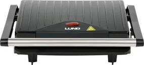 Lund Gril na panini 750 W černý / Kontaktní gril / Nepřilnavý povrch /