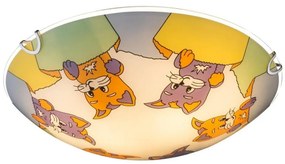 Globo 40606 - Dětské stropní svítidlo KIDDY 2xE27ILLU/60W/230V