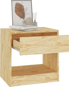 vidaXL Noční stolek 40 x 31 x 40 cm masivní borové dřevo [808063] Barva: Šedá