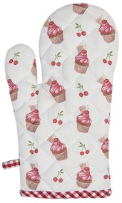 Bavlněná kuchyňská chňapka Cherry Cupcake - 16*30 cm