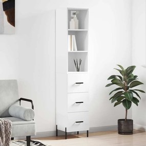 vidaXL Skříň highboard 34,5 x 34 x 180 cm kompozitní dřevo [3189709] Barva: Bílá