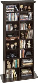 Úložná skříňka na média, 8patrový organizér na DVD VEVOR – 559 × 222 × 1295 mm