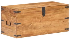 Truhla 90 x 40 x 40 cm masivní akáciové dřevo 289641